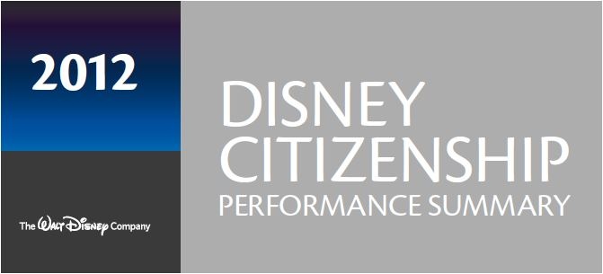 2012 Disney Citizenship Performance Summary - DealSite경제TV