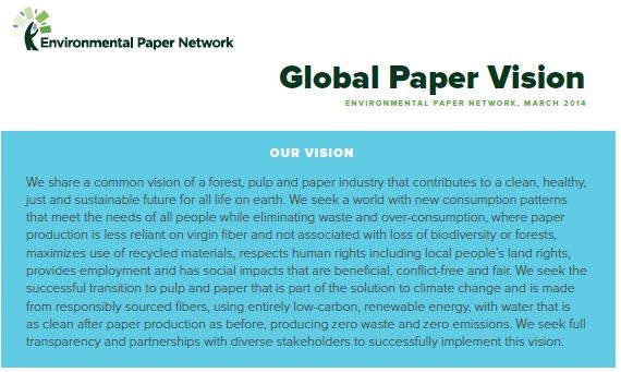 Global Paper Vision - Environmental Paper Network - DealSite경제TV
